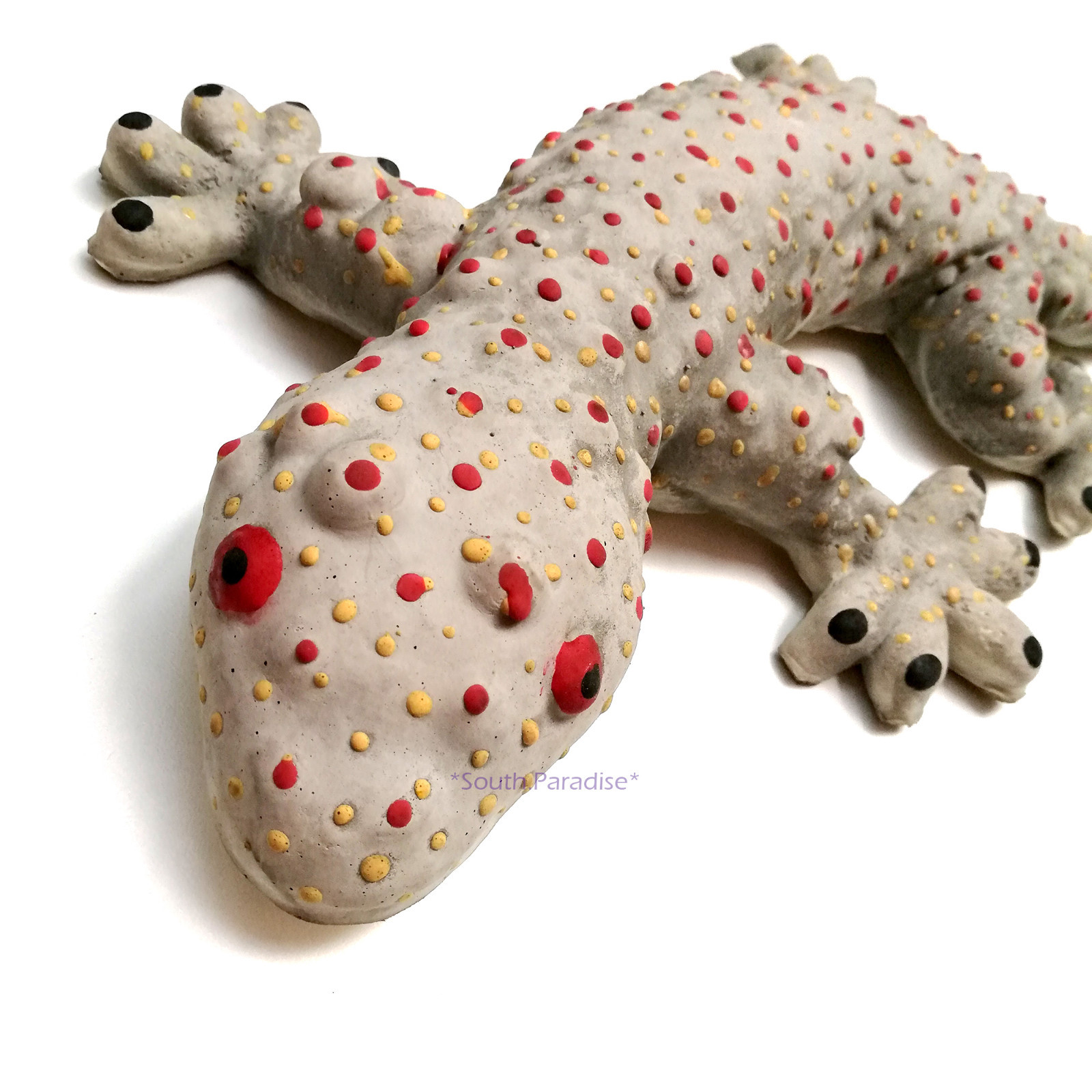 Realistic Giant Rubber Gecko Toy Fake Lizard Reptile Funny Decorate ...