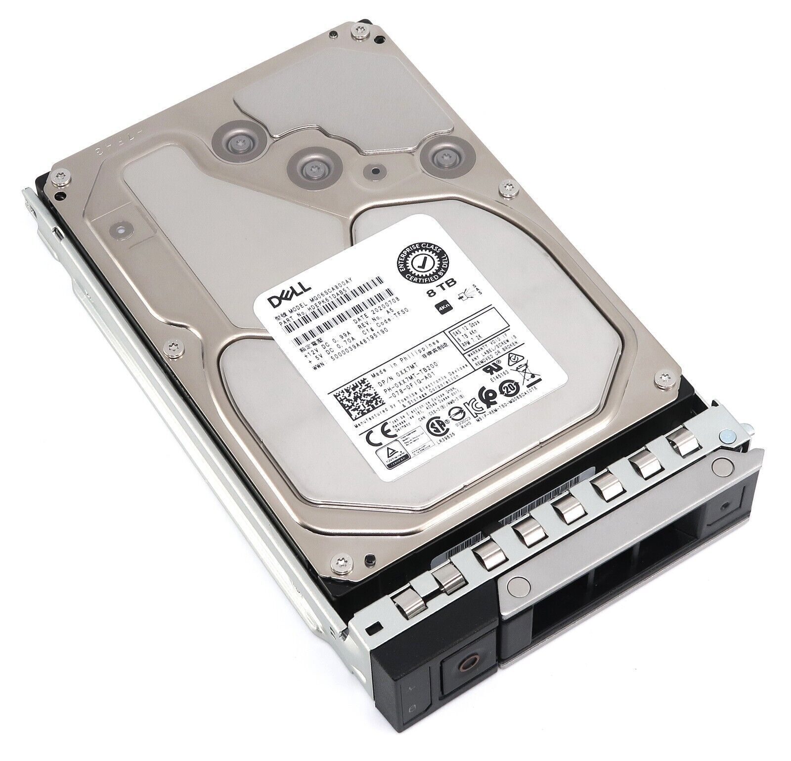 Dell MG06SCA800AY 8TB, 7200 RPM, 3.5 inch Internal HDD - 0XX7MT for ...