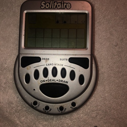 Solitaire Mega Screen Electronic Handheld Video Game Great Condition | eBay