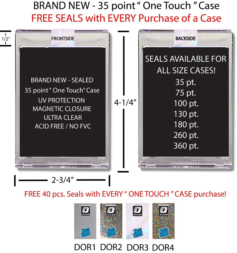 One-Touch Magnetic Sticker DONRUSS OPTICS RATED ROOKIE LABEL SEALS FREE ...