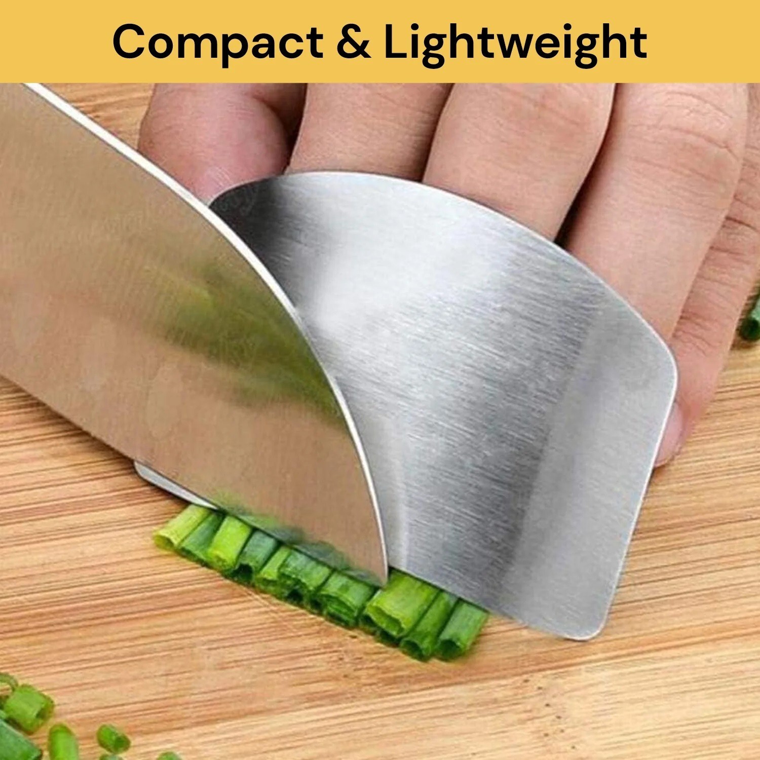 Stainless Steel Hand Finger Protector Guard Chop Slice Knife Safe ...