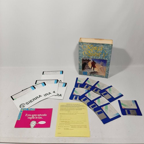 Vintage PC Video Game King's Quest V 5 Sierra RPG 1990 MS DOS IBM ...