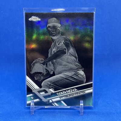 2017 Topps Chrome Negative Refractor IVAN NOVA #156 Yankees Pittsburgh ...