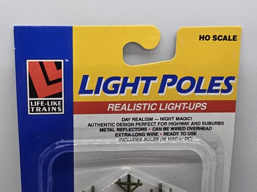 New HO Scale Model Train Life-Like Realistic Light Poles #1206 Sealed ...