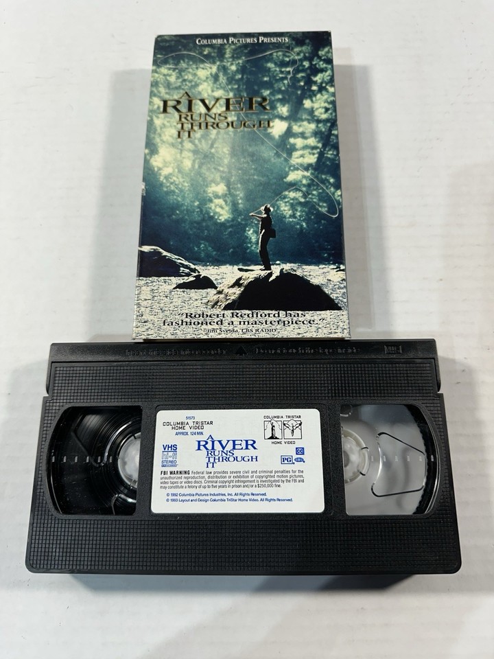 A RIVER RUNS THROUGH IT - VHS Video Tape - CRAIG SHEFFER, BRAD PITT | eBay