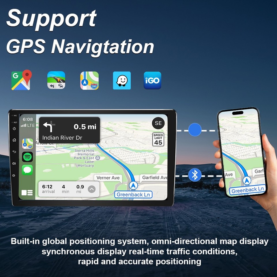 For Toyota Corolla EX E120 E130 2006-2011 Carplay Car Stereo Radio GPS ...