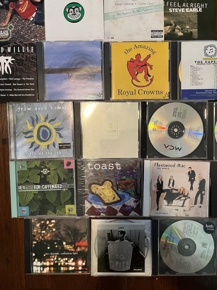Huge Bundle Lot Of 75 Promo/Advance CDs - Rock Punk Pop Metal - Popular ...