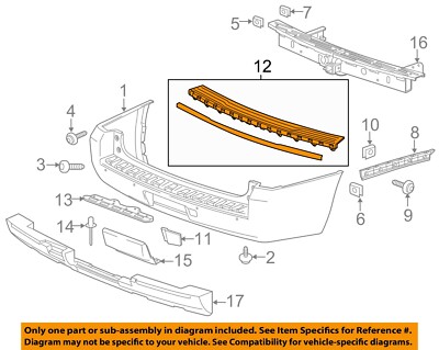 GM OEM 15-20 Suburban Rear Bumper Bumper Components-Step Pad 84277155 ...