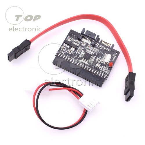 IDE to SATA ATA 100/133 Serial HDD CD DVD Converter Adapter + Power ...
