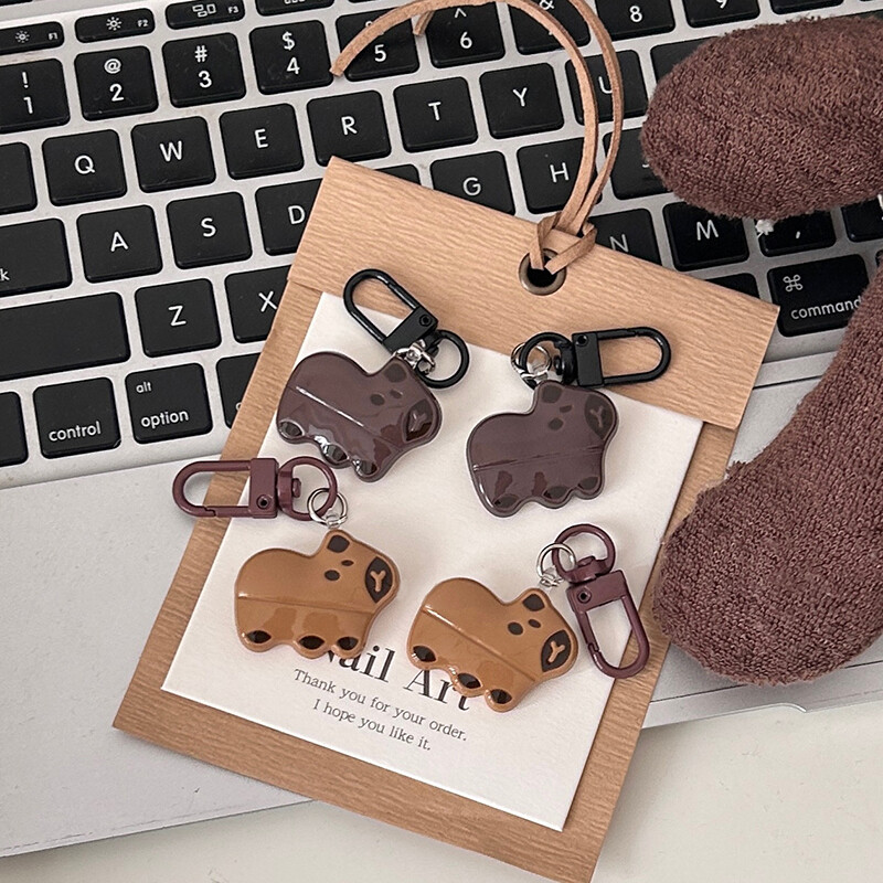 Cartoon Capybara Keychain Lovely Capybaras Keyring Accessories Bag ...