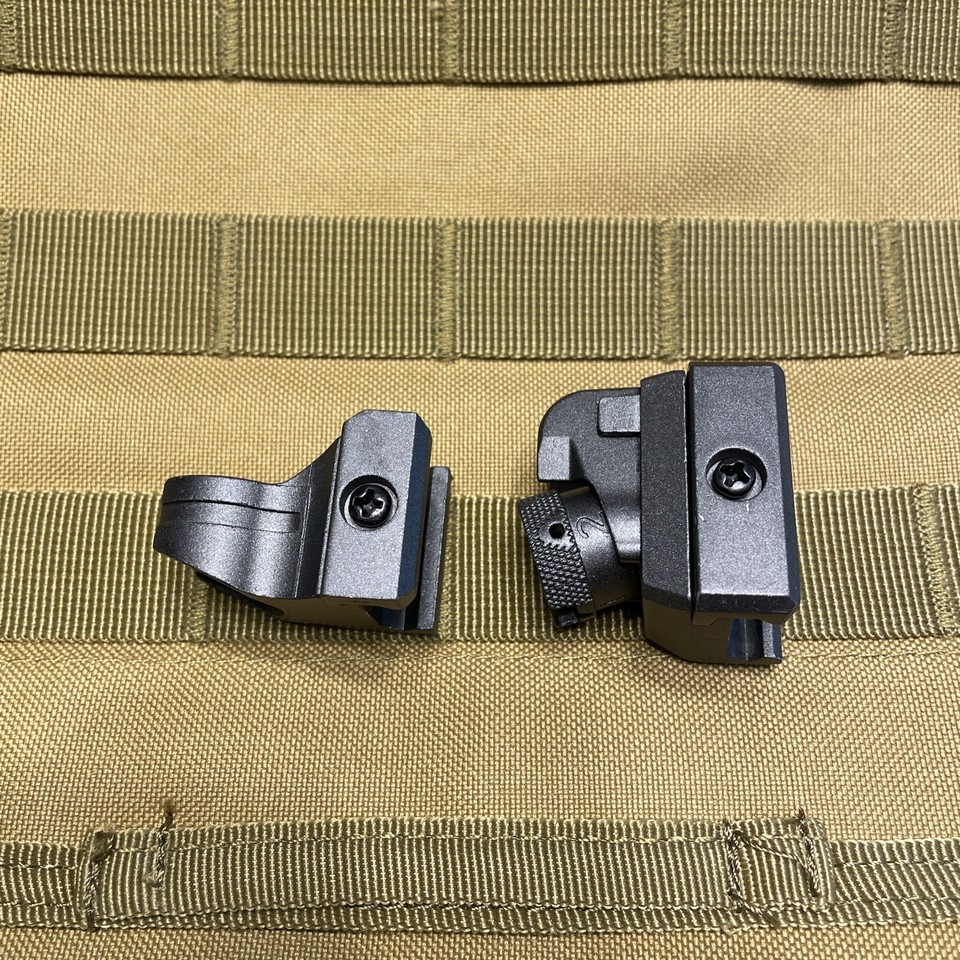 Tactical Low Profile Front Rear Sight Set Picatinny Diopter Iron Scope ...