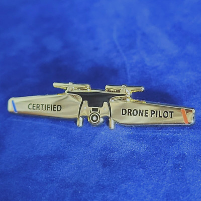 DRONE PILOT BLADE WING PIN Item #1503 10K Gold Plated Finish | eBay
