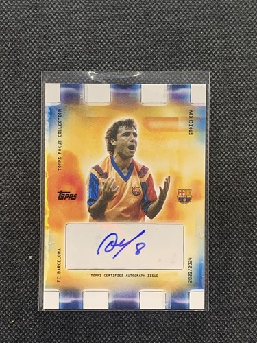 Hristo Stoichkov Auto Topps Barcelona Focus Golden Hour Autograph ...