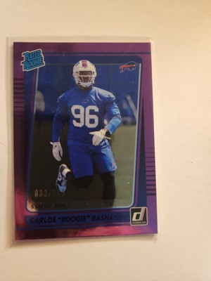 2021 Donruss Football Purple Stat Line 032/500 Carlos Boogie Basham RC ...