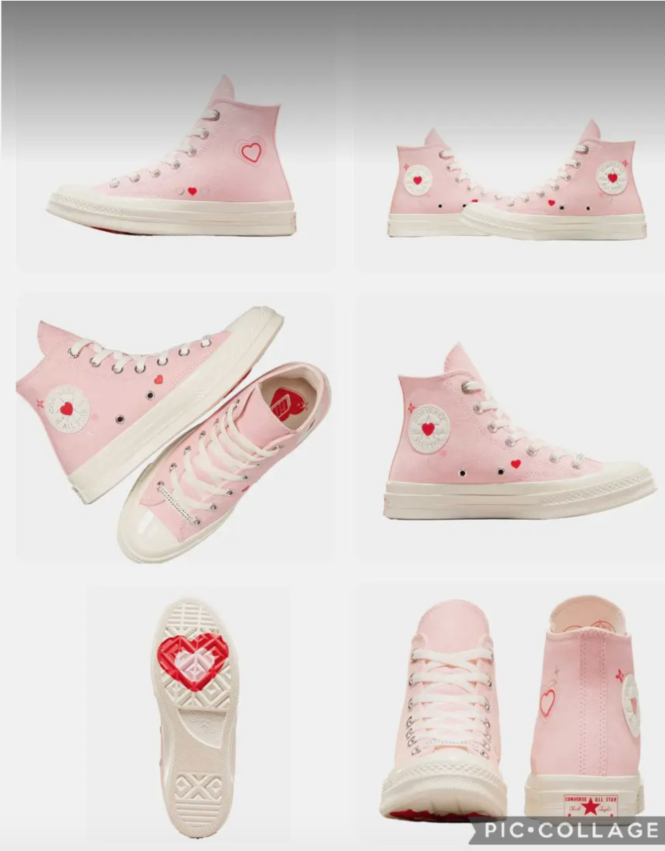 NEW Women's CONVERSE Hearts Love Stars Chuck 70 Shoes A03931C A12204C ...
