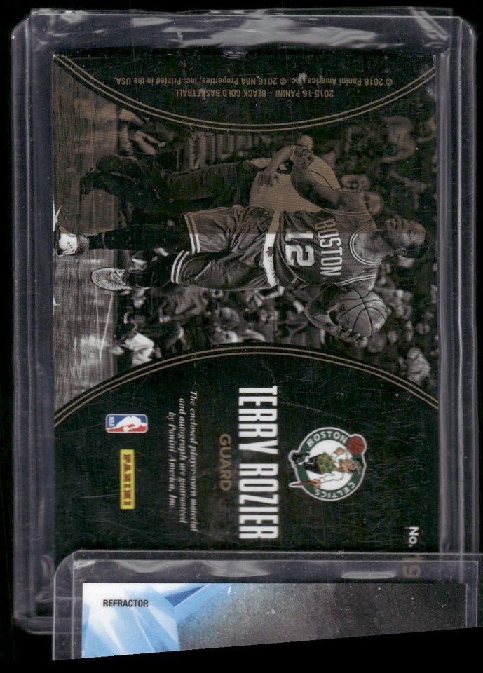 TERRY ROZIER 2015-16 Panini Black Gold Rookie Jersey Auto Autograph #D ...
