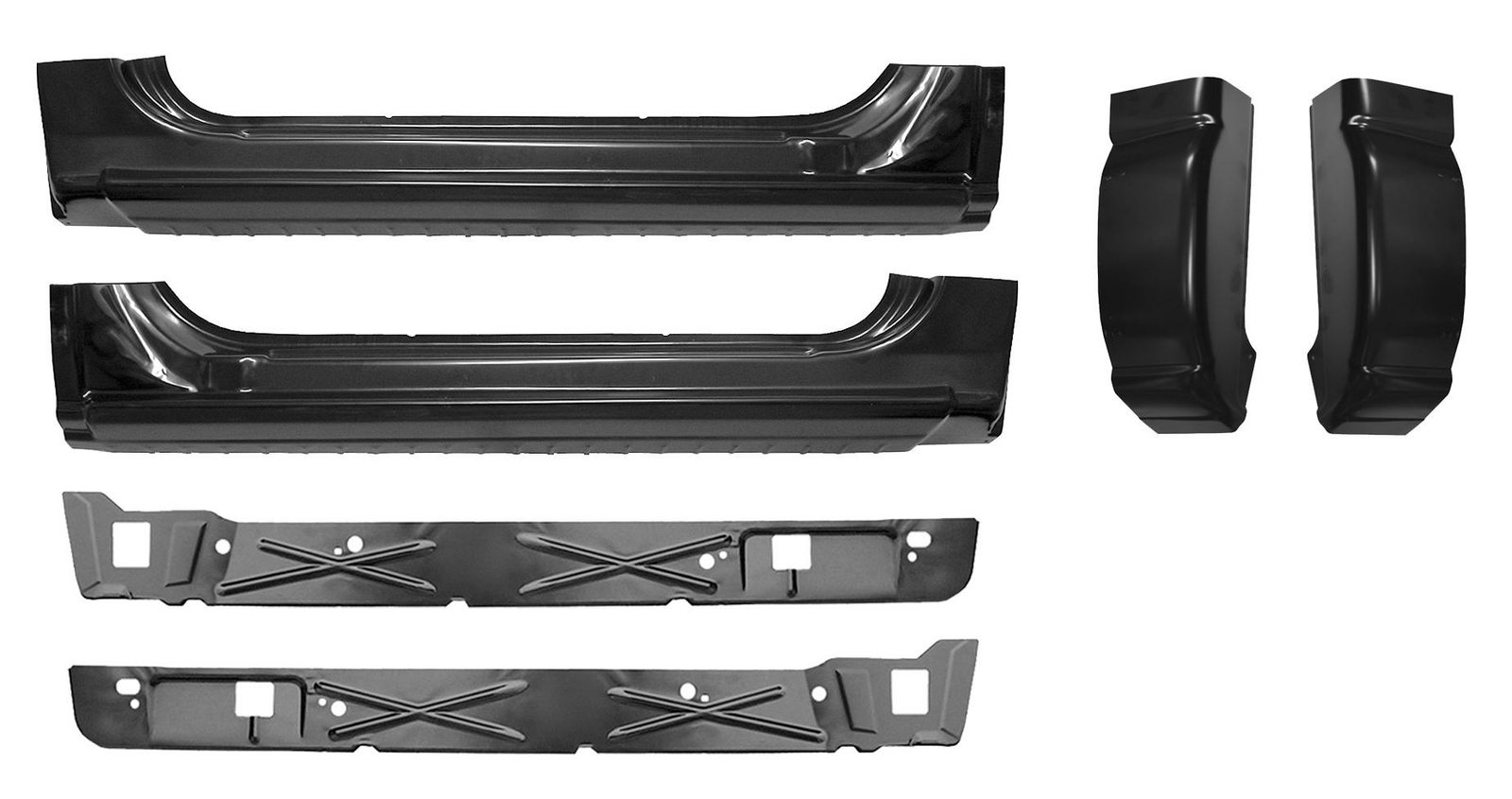 Rocker Panel Inner Rockers Cab Corner Kit fits 99-07 Chevy Silverado ...