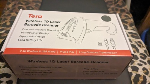 Tera 5100 Wireless 1D Laser Barcode Scanner with Battery Level ...