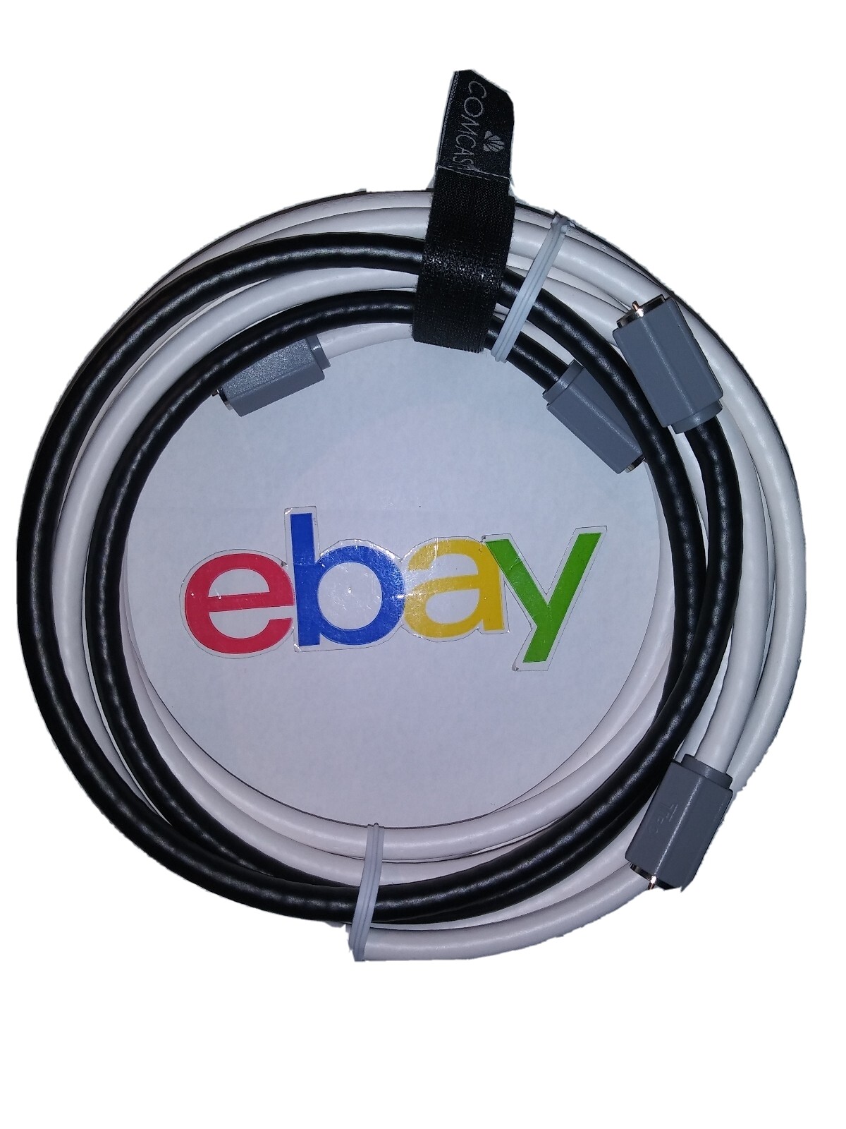 Lot of 2 COPPER F CONNECTOR AMPHENOL COMCAST COAX CABLE 15 FT & 3FT NEW ...