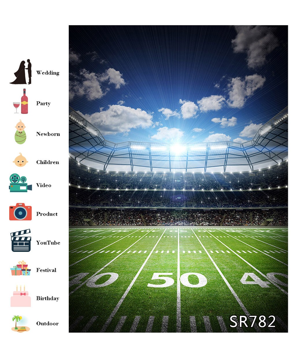 Football Stadium Backdrop Football Stadium Background Stock Photo