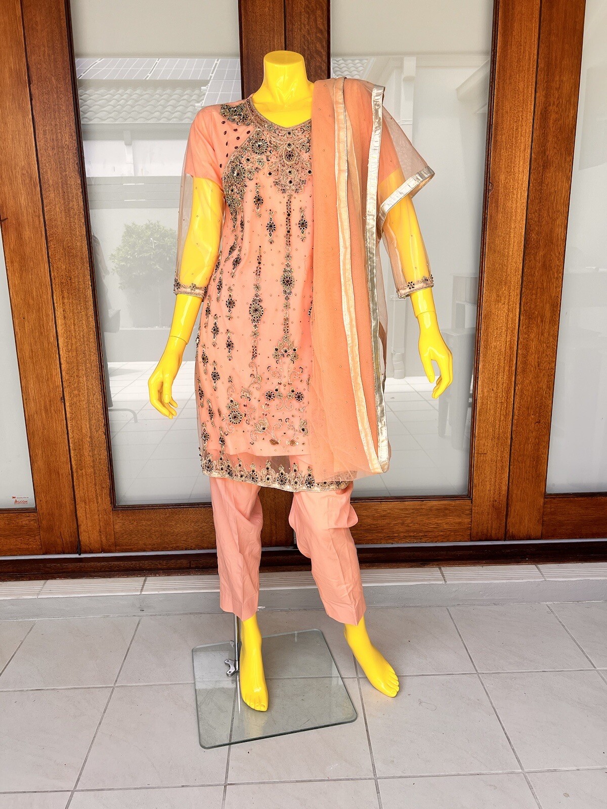 Rare Beautiful Indian Beaded Dress - Gem