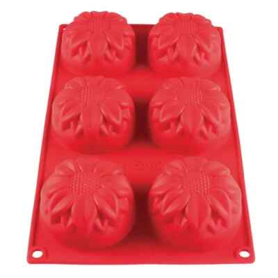 Thunder Group PLBM004S Dahlia Shaped High Heat Silicone Baking Molds | eBay