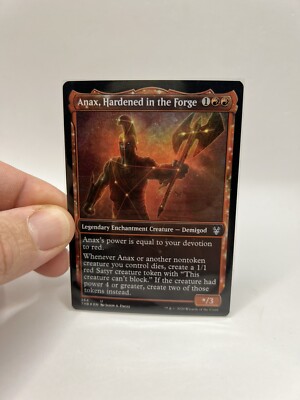 1x Anax, Hardened in the Forge Showcase FOIL MTG Theros Beyond Death NM ...