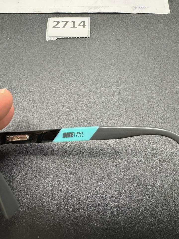 Nike 5574 018 Black Blue Gray Eyeglasses Frames 50-14 130 Designer Kids ...