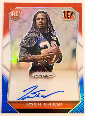 2015 Panini Prizm Rookie Autograph Red White & Blue Josh Shaw Rookie ...