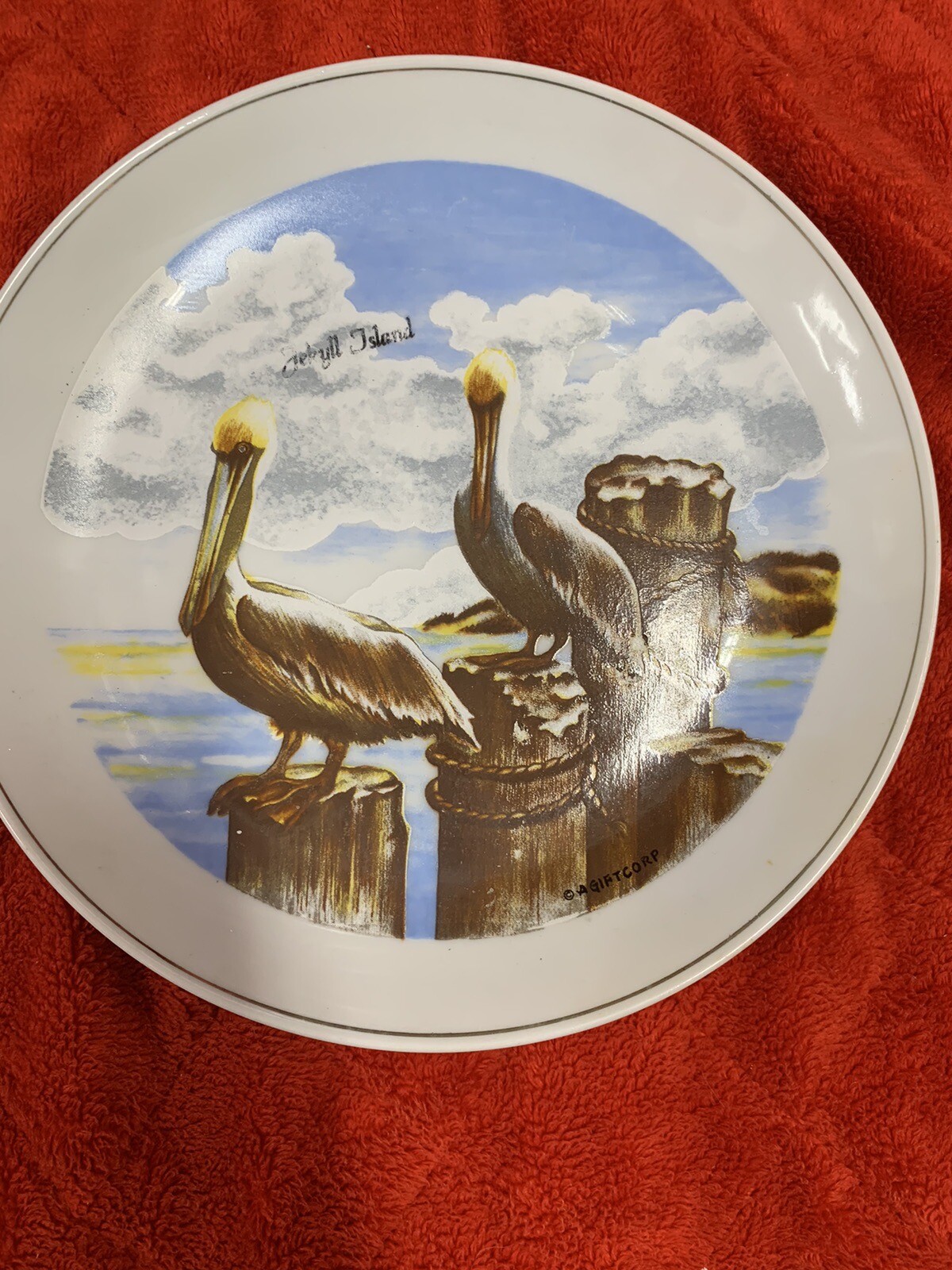 STUNNING ceramic Seagulls Plate | eBay