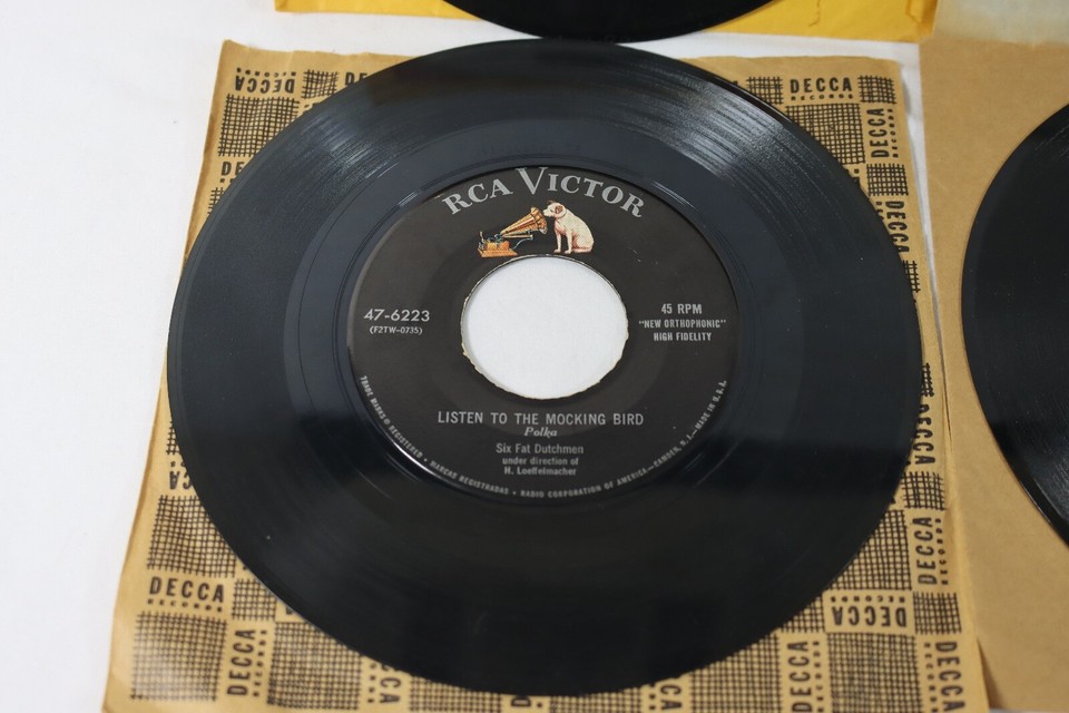 Vintage RCA Victor Vinyl 45's Rockabilly Folk Doo Wop Autrey Inman Chip ...