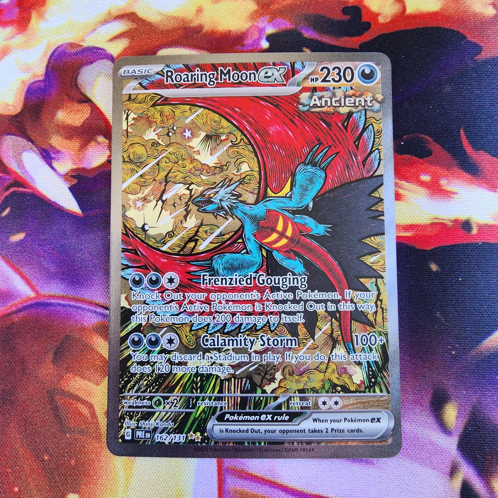 Roaring Moon ex 2025 Scarlet & Violet: Prismatic Evolutions #162/131 ...