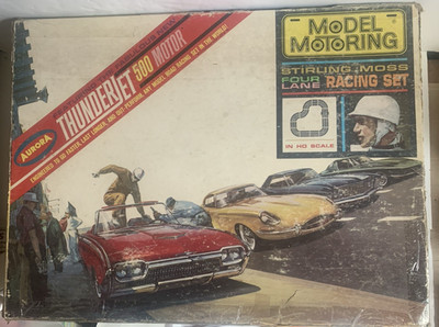 Aurora..Model Motoring..Stirling Moss..Box, Insert, Track, etc..3 sets ...