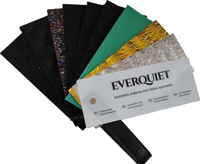 Sample Swatch of Flooring Underlay Book of 9 Different Samples | eBay ...