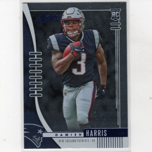 Damien Harris 2019 Panini Absolute Blue Parallel Rookie Card RC #106 | eBay