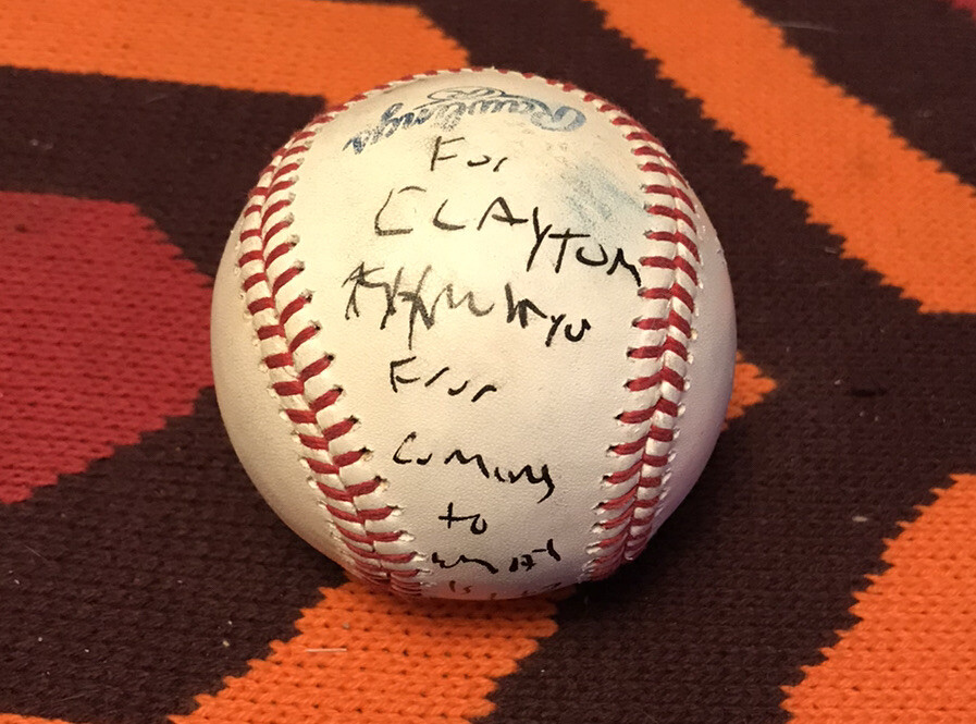 CRISPIN GLOVER SIGNED BASEBALL OMLB AUTOGRAPH BACK TO THE FUTURE WHAT ...