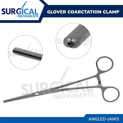 Glover Coarctation Clamp - Angled - Cardiovascular Medical Surgical ...