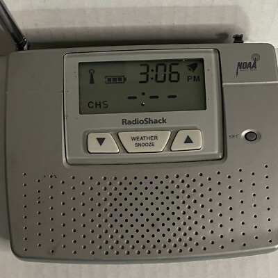 NOAA Radio Shack Weather Alert Alarm Clock Radio Vintage | eBay