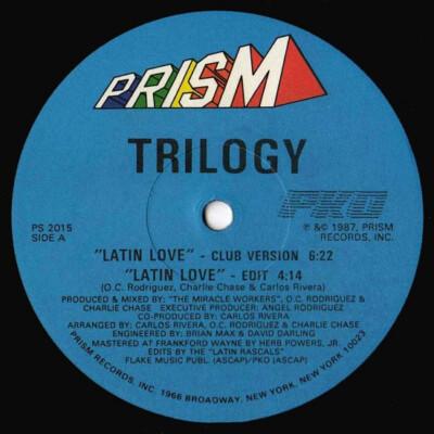 Vinyl Maxi Trilogy Latin Love 12" 1987 Freestyle, House, Latin (NM or M ...