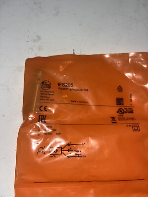 New IFS205 INDUCTIVE PROXIMITY SENSORS. IFB3007-BPKG/US-104 New In Bag ...