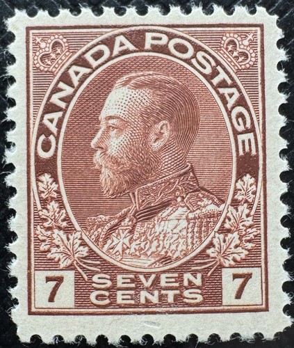 MNH SC#114 7c red brown King George V Admiral | eBay