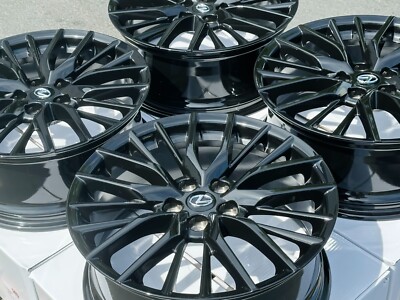 19" Wheels Gloss Black Rims Fits: 2020-2025 Lexus ES300 ES350 ES200 ...