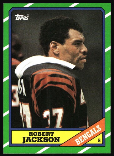 1986 Topps Robert Jackson Rookie #266 Cincinnati Bengals | eBay