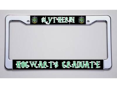 HARRY POTTER FANS SLYTHERIN/HOGWARTS GRADUATE LICENSE PLATE FRAME ...