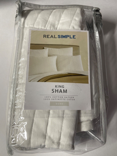 1 Real Simple King Sham 100% Cotton Sateen | eBay