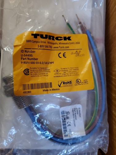 TURCK P-RSFV 60D EX-0.2/14.5/NPT / PRSFV60DEX02145NPT () for sale ...