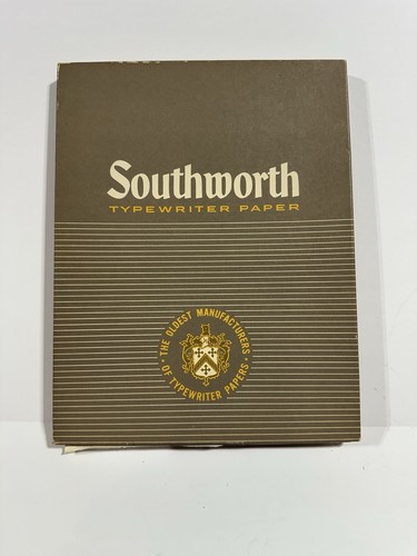 Vintage Southworth Typewriter Paper 8.5x11 Parchment Deed 100 Sheets ...