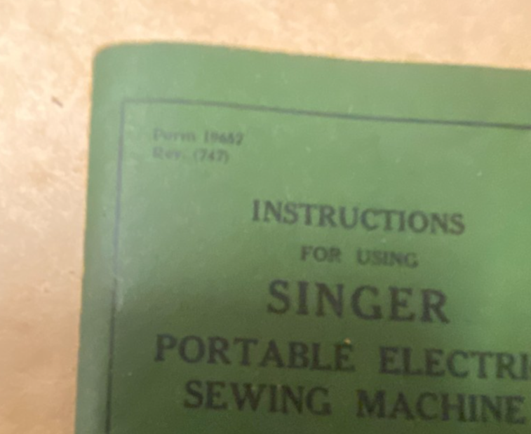 Vintage Original SINGER 221 Featherweight Instruction Manual | eBay