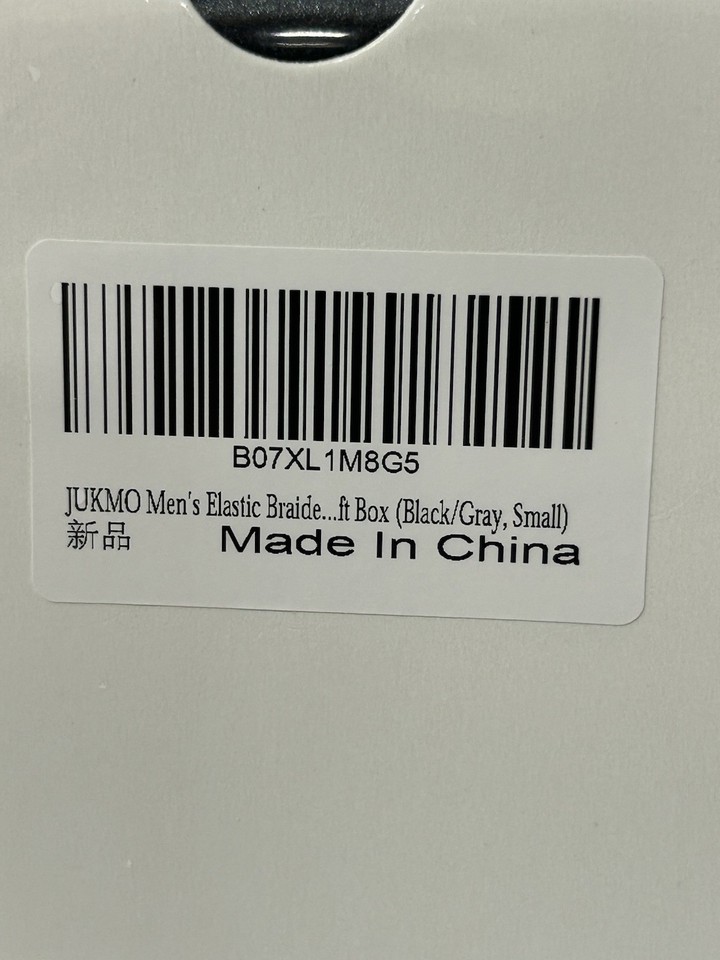 JUKMO Men's Stretch Elastic Braided Woven Belt In Gift Box | eBay