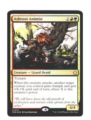 Ashroot Animist FOIL R Foundations 117 NM MTG Magic | eBay